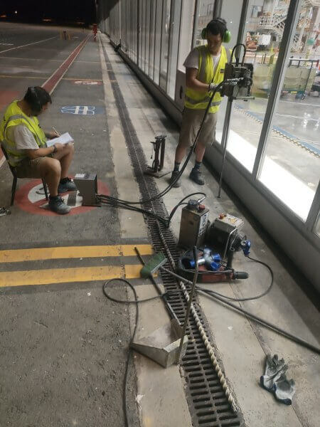 El sistema de inyección Uretek Multipoint para restaurar la planeidad