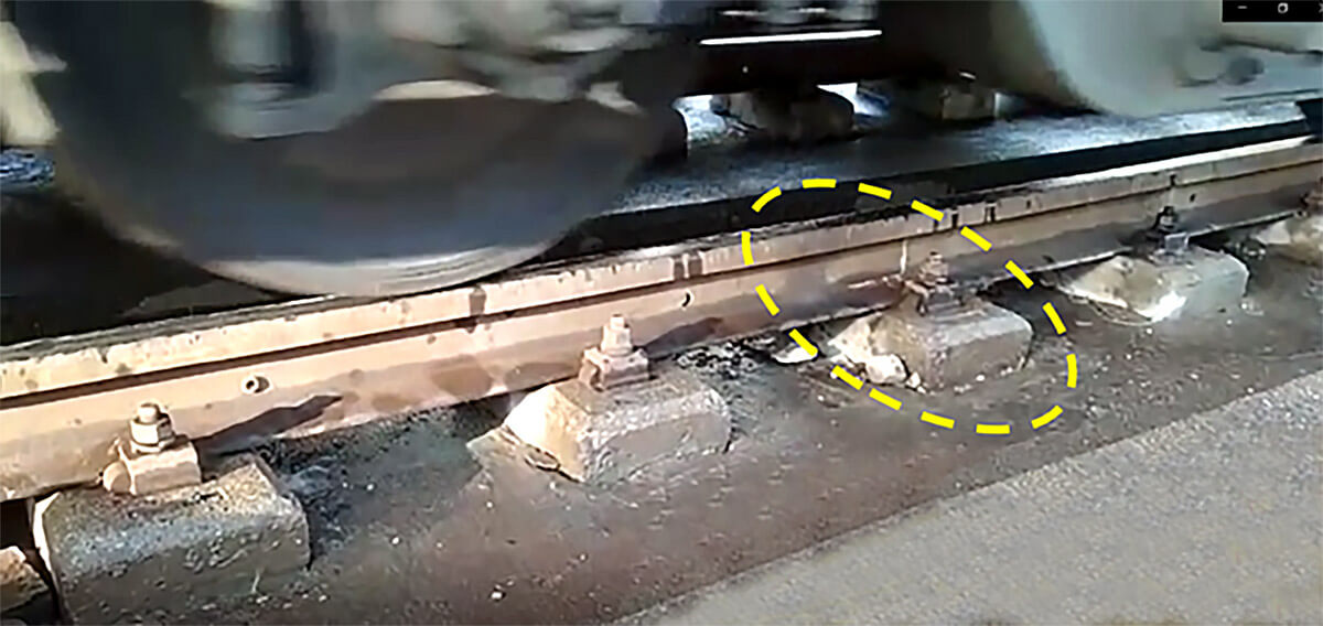 Relleno estructural de traviesas de ferrocarril en hormigón armado